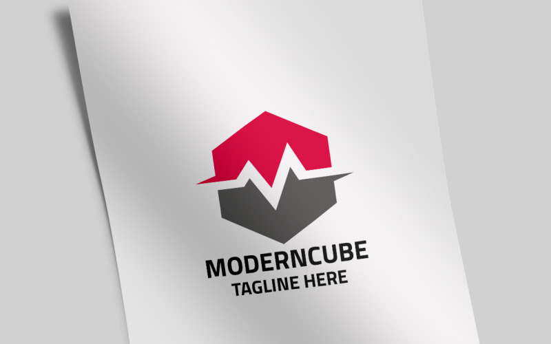 Modern Cube Letter M Logo Template #122415 - TemplateMonster