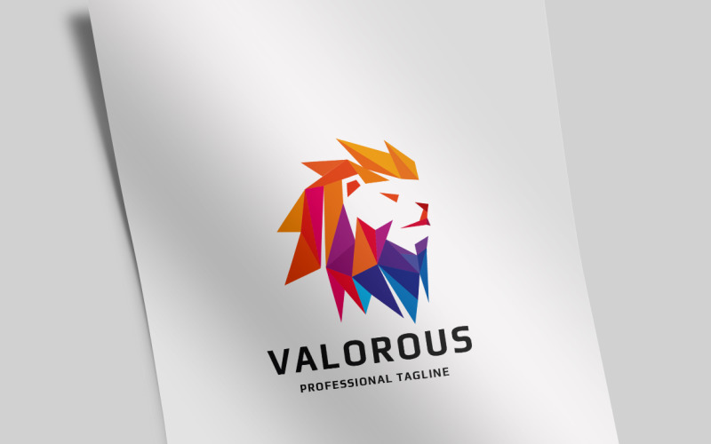 Valorous Lion Logo Template #122427 - TemplateMonster