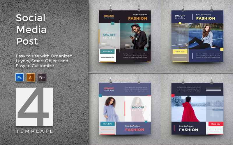 Trendy Post Template Promotion for Social Media