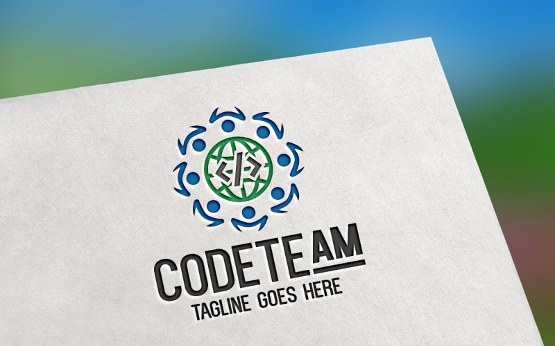 Code Team Logo Template #122917 - TemplateMonster