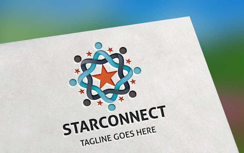 Star Connect Logo Template #122927 - TemplateMonster