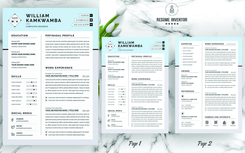 Ücretsiz Özgeçmiş Şablonları | TemplateMonster