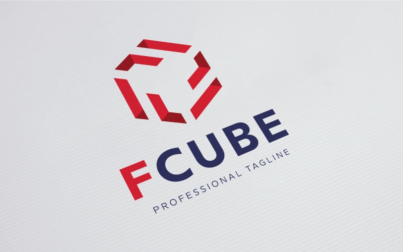 F Cube Logo Template #123277 - TemplateMonster