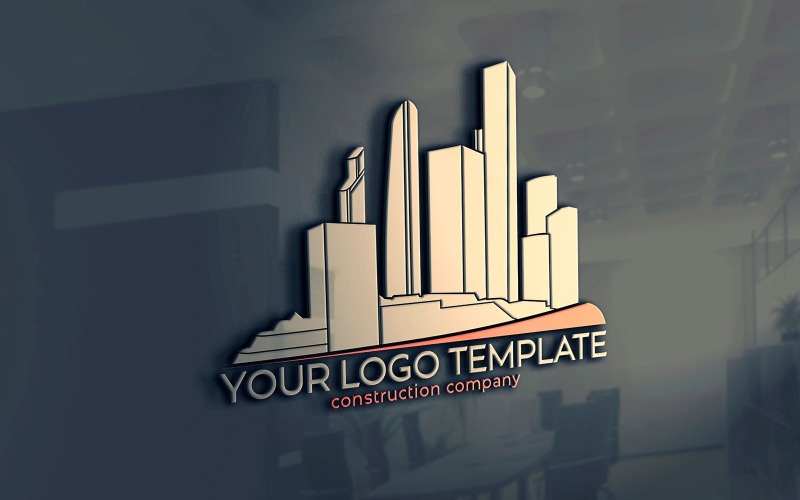 İnşaat Logo Şablonu #123537 - TemplateMonster