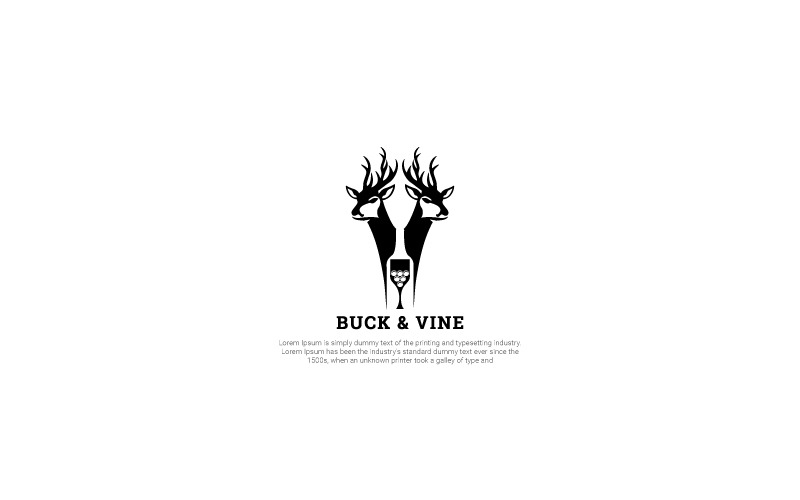 Buck&Vine Logo Template #124247 - TemplateMonster