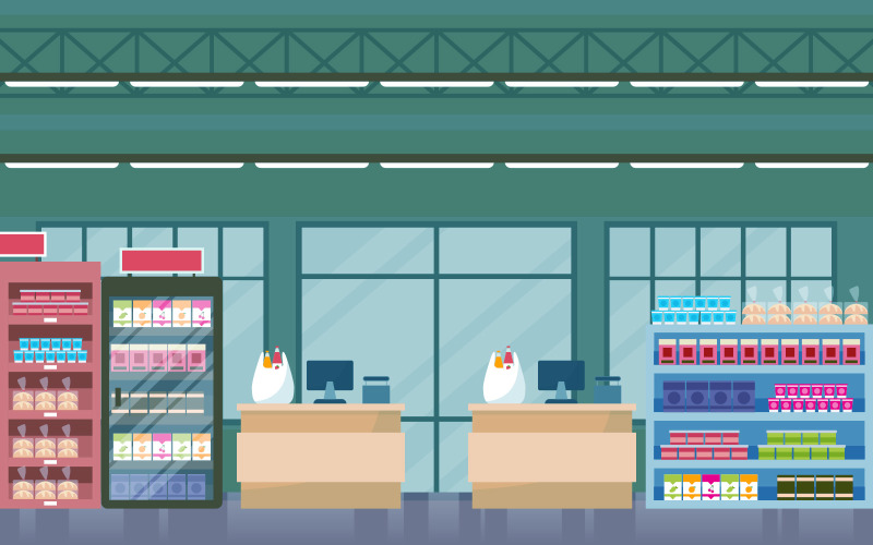 Interior Retail Design - Illustration - TemplateMonster