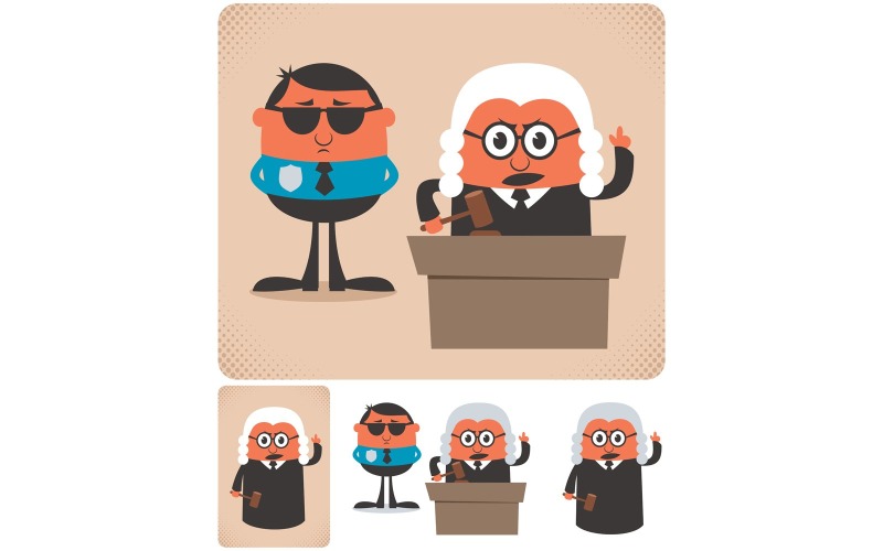 Judge - Illustration #126507 - TemplateMonster