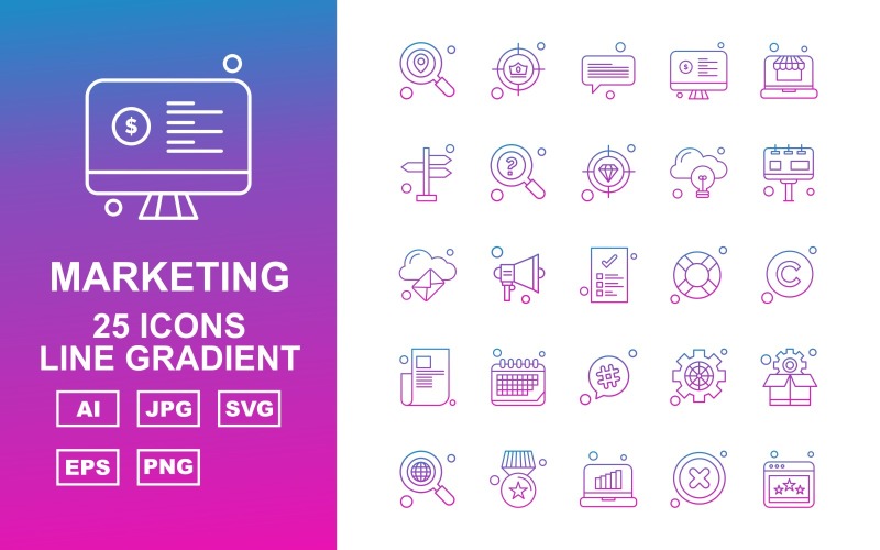 Gradient Icons - Download 701 Icon Sets in Gradient Style