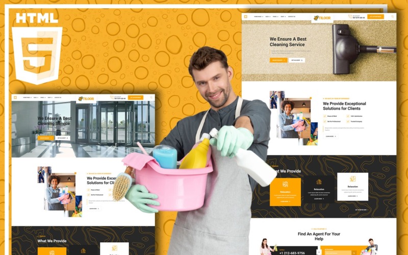 Tiloor - Plantilla para sitio web de servicio de limpieza