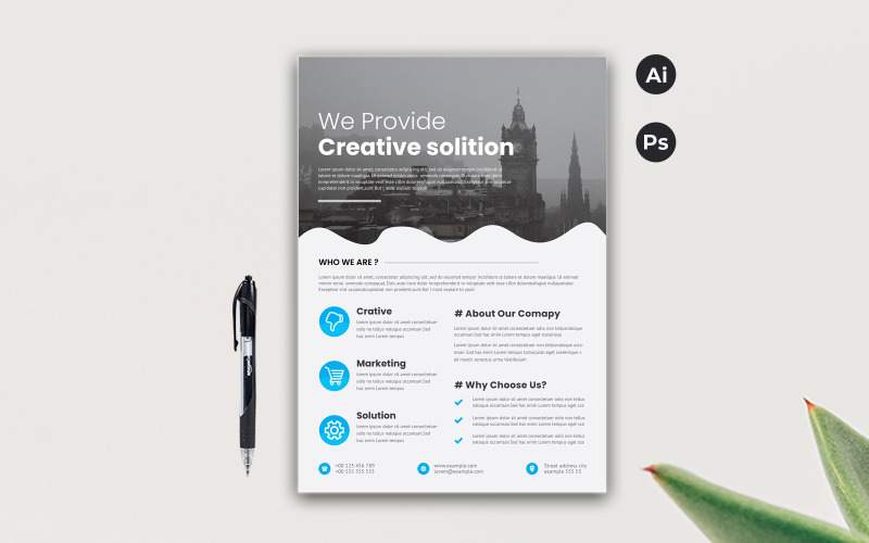 Stylish Flyer - Corporate Identity Template - TemplateMonster