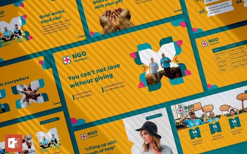 NGO Presentation PowerPoint template - TemplateMonster