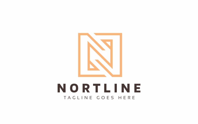 Letter N Line Logo Template #143066 - TemplateMonster