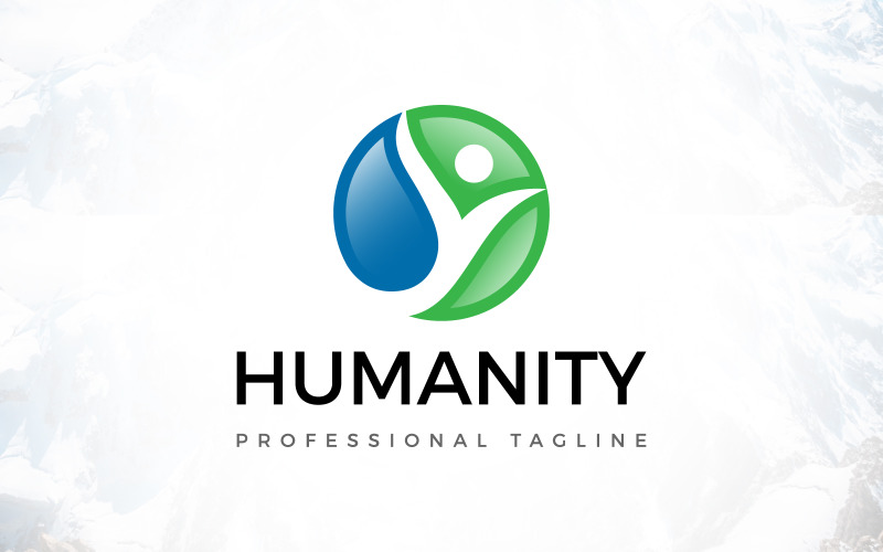 Création de logo de l'humanité humaine - TemplateMonster