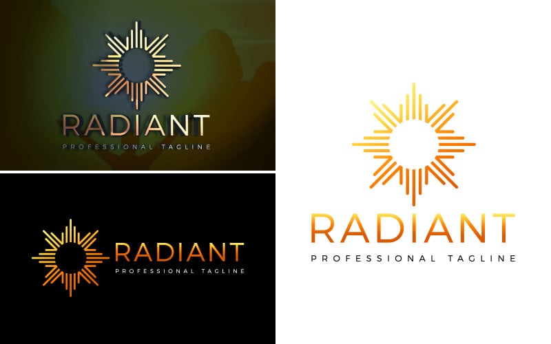 Radiant Energy Design Logo Template - TemplateMonster
