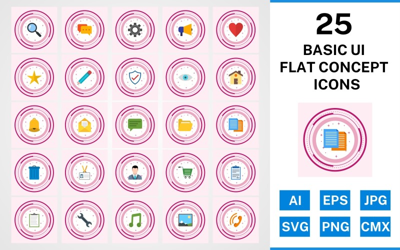 25 Multimedia Filled Green Tone Icon Set - TemplateMonster