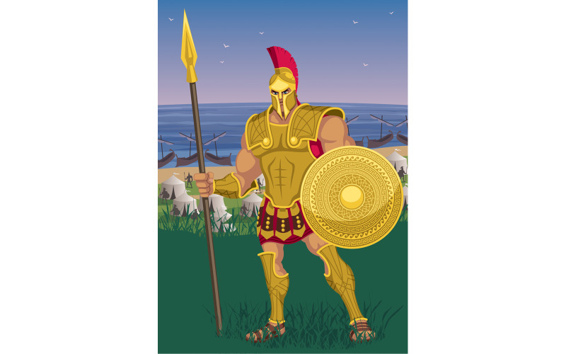 Achilles - Illustration #143668 - TemplateMonster