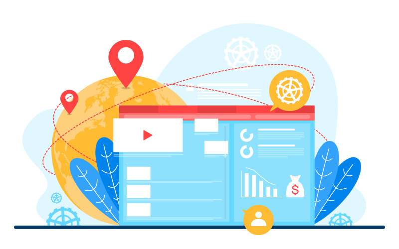 Développement Web Design - Illustration - TemplateMonster