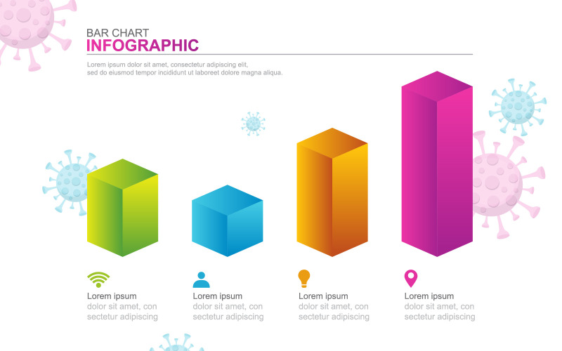 Graphique haut en bas - Illustration - TemplateMonster