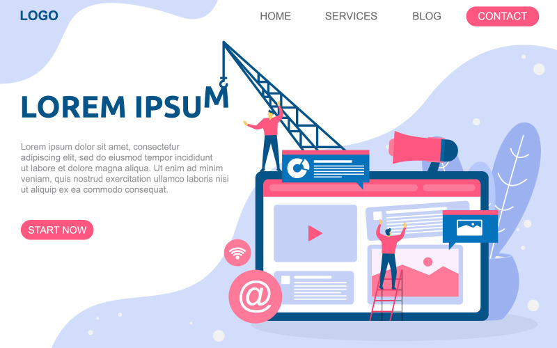 Web Page Development - Illustration #144432 - TemplateMonster
