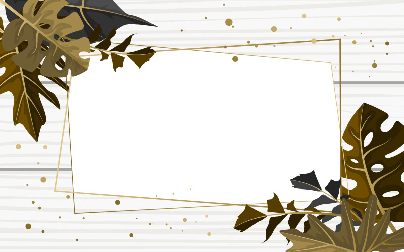 Rectangle Wood Border - Illustration - TemplateMonster