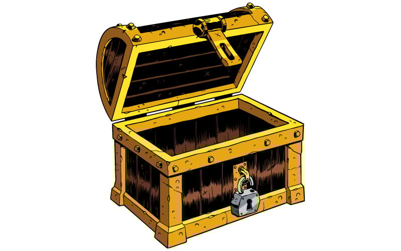 Empty Chest - Illustration #145435 - TemplateMonster