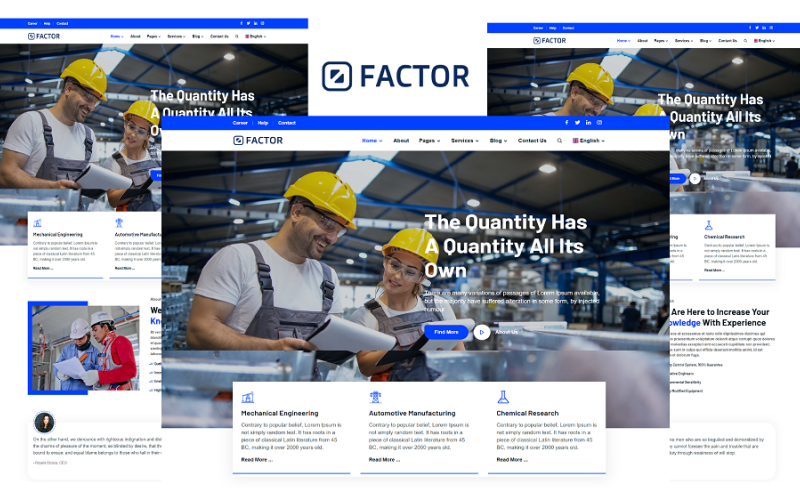 Factor - Industry & Factory HTML5 Website Template
