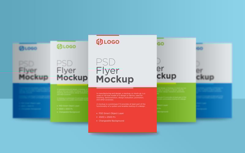 Standing Multi Flyer and Poster Design Template product mockup