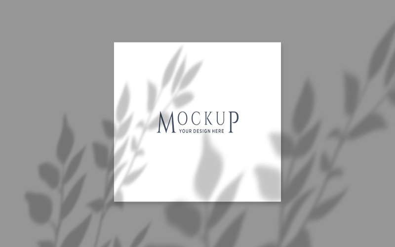 Realistic Plant Shadow Mockup Template product mockup