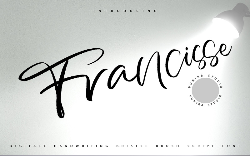 Francisse | Handwriting Brush Cursive Font - TemplateMonster