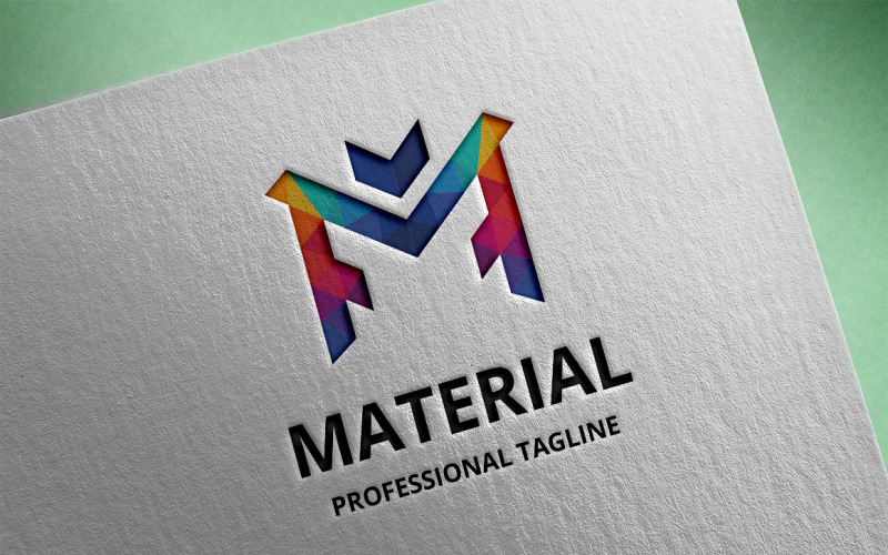 Material Letter M Logo Template #149491 - TemplateMonster