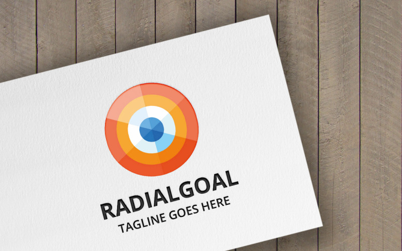 Radial Goal Logo Template #149443 - TemplateMonster