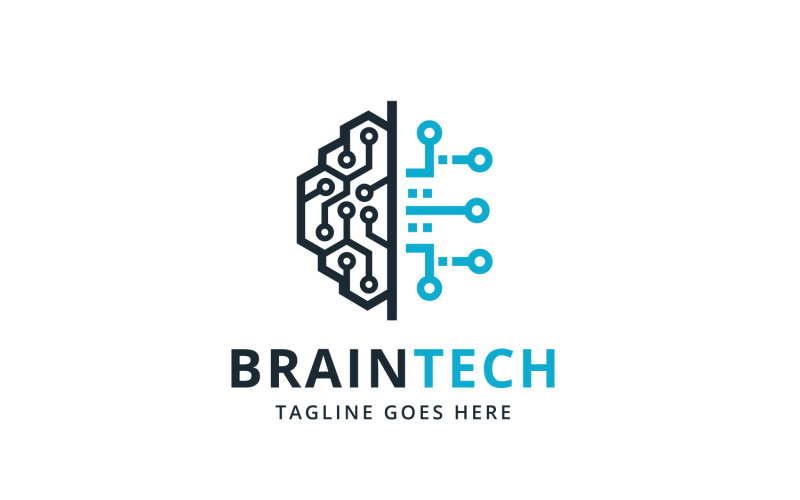 Braintech Logo Template #149634 - TemplateMonster