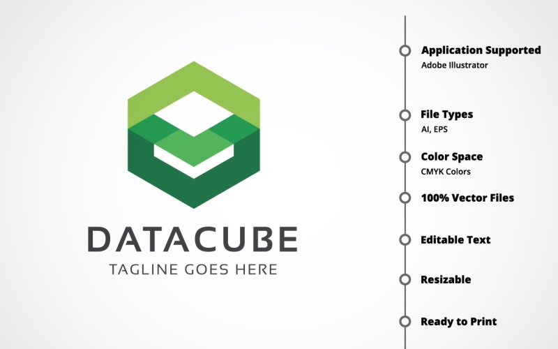Data Cube Logo Template #149661 - TemplateMonster