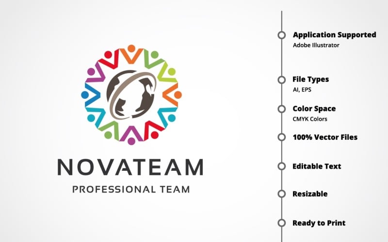 Global Innovation Team Logo Template - TemplateMonster