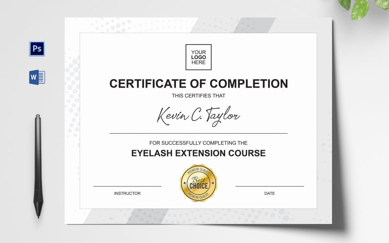 Minimal Gray Certificate Template #149913 - TemplateMonster