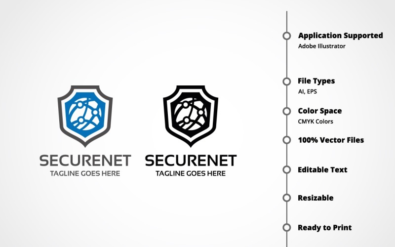 Securenet Logo Template #150059 - TemplateMonster