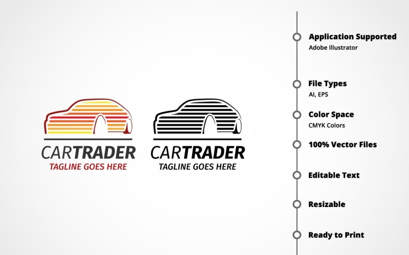 Car Trader Logo Template #150167 - TemplateMonster