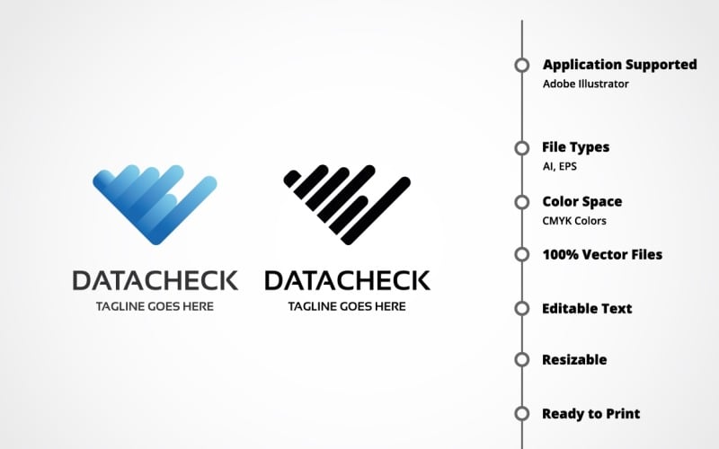 Data Check Logo Template #150115 - TemplateMonster