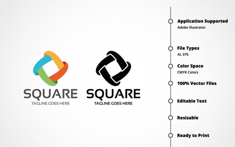 Square Logo Template #150170 - TemplateMonster