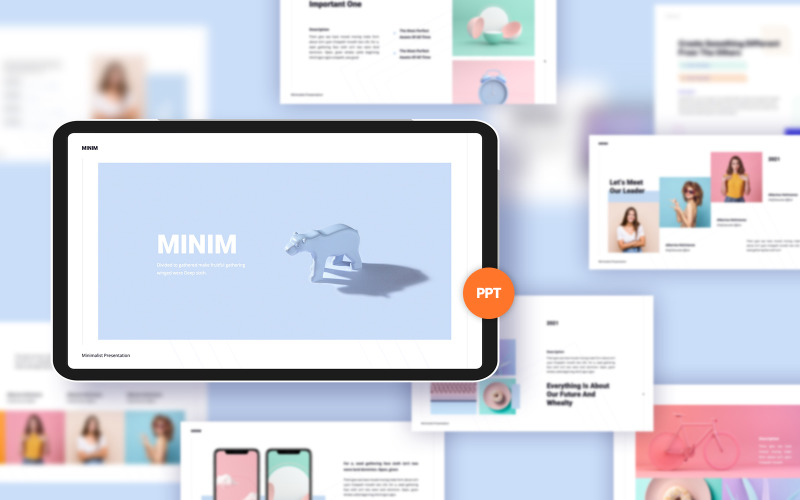 Minim PowerPoint template #150264 - TemplateMonster