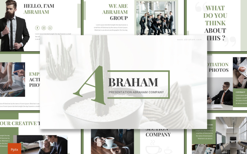 Abraham PowerPoint template #151206 - TemplateMonster