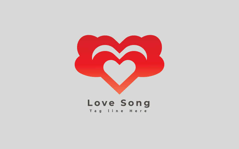 Love Song Logo Template #151341 - TemplateMonster