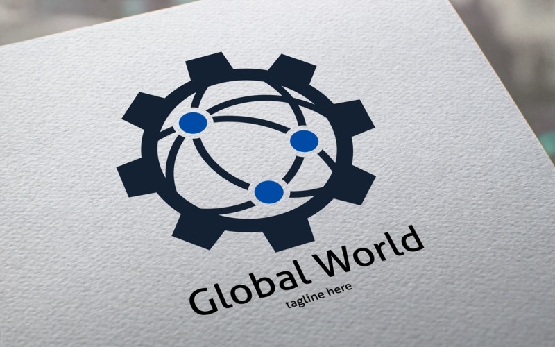 Global World Logo Template #151563 - TemplateMonster