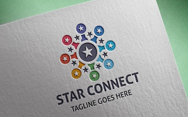 Star Connect Logo Template #151540 - TemplateMonster