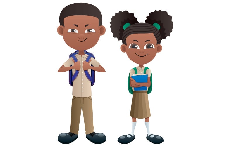 Students Black - Illustration #152038 - TemplateMonster
