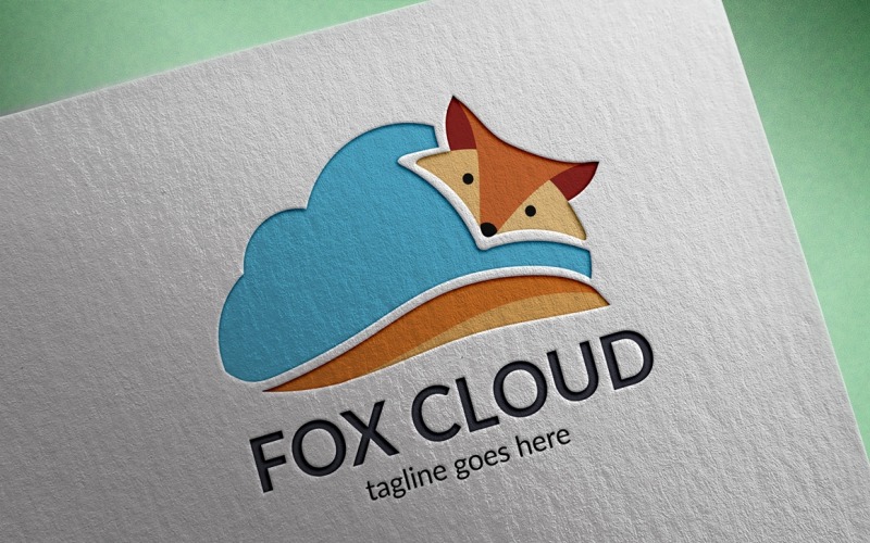 Fox Cloud Logo Template #152142 - TemplateMonster