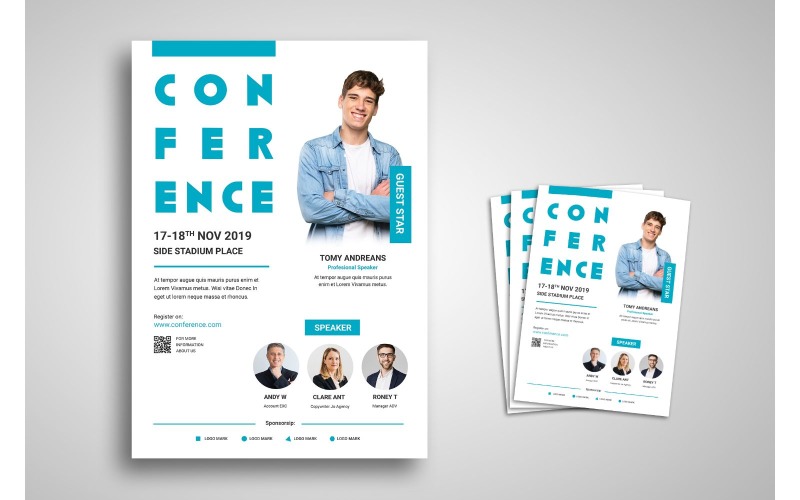 Flyer Conference Tomy - Corporate Identity Template