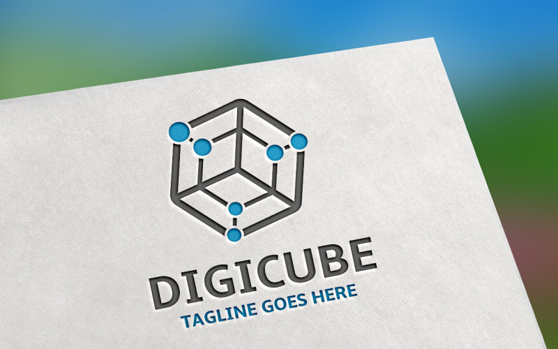 Digital Cube Logo Template #153665 - TemplateMonster