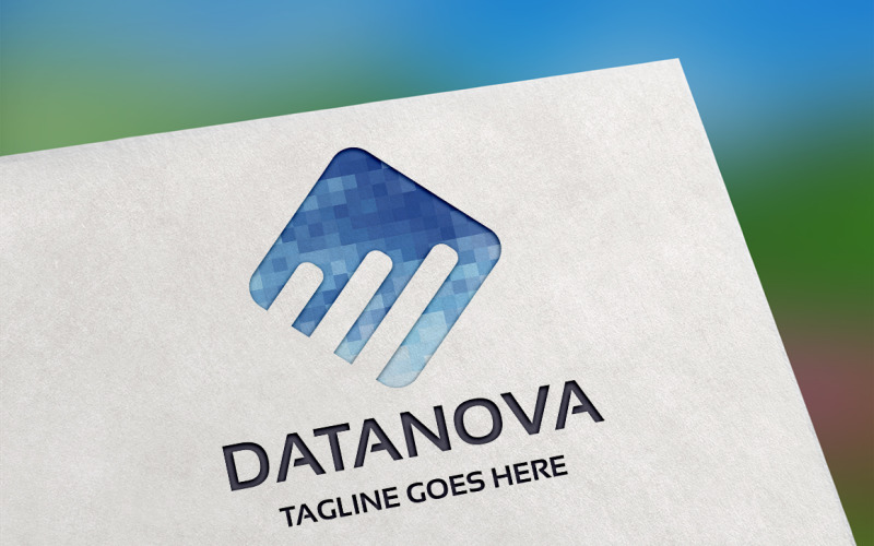 Modèle de logo Datanova #153618 - TemplateMonster