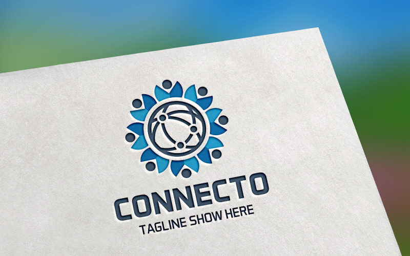 Connecto Logo Template #153770 - TemplateMonster